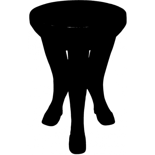 ari-side-table-large-frost-black- - Olystudio.com