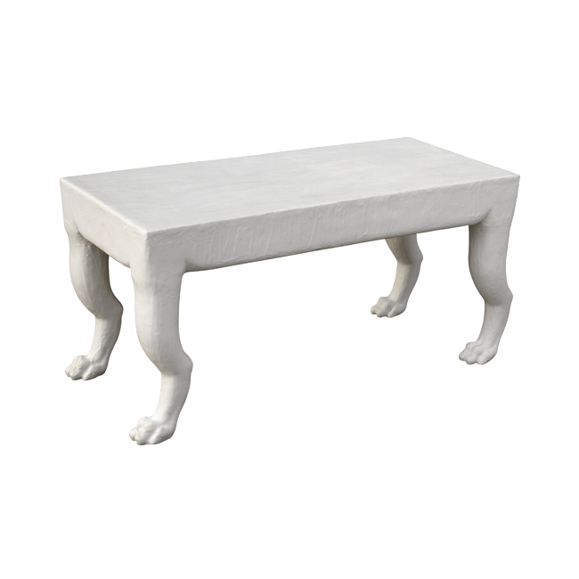 arthur bench long frost white - Olystudio.com