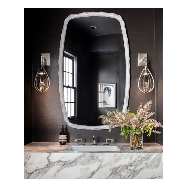 flint mirror-medium-frost white - Olystudio.com