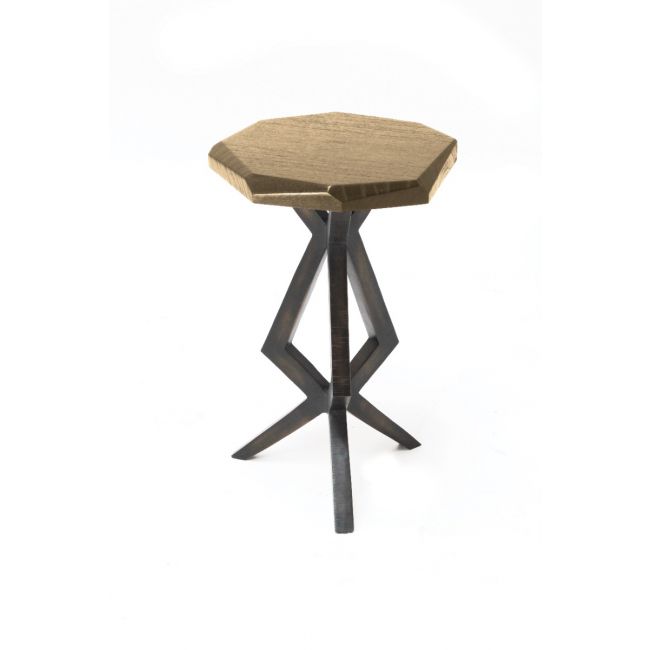 chance-side-table-large-antique-bronze-base/driftwood-top - Olystudio.com